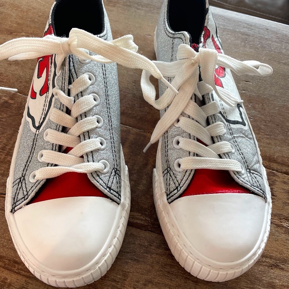 Foco | Shoes | Foco Kanas City Chiefs Glitter Sneaker Sz 9 | Poshmark